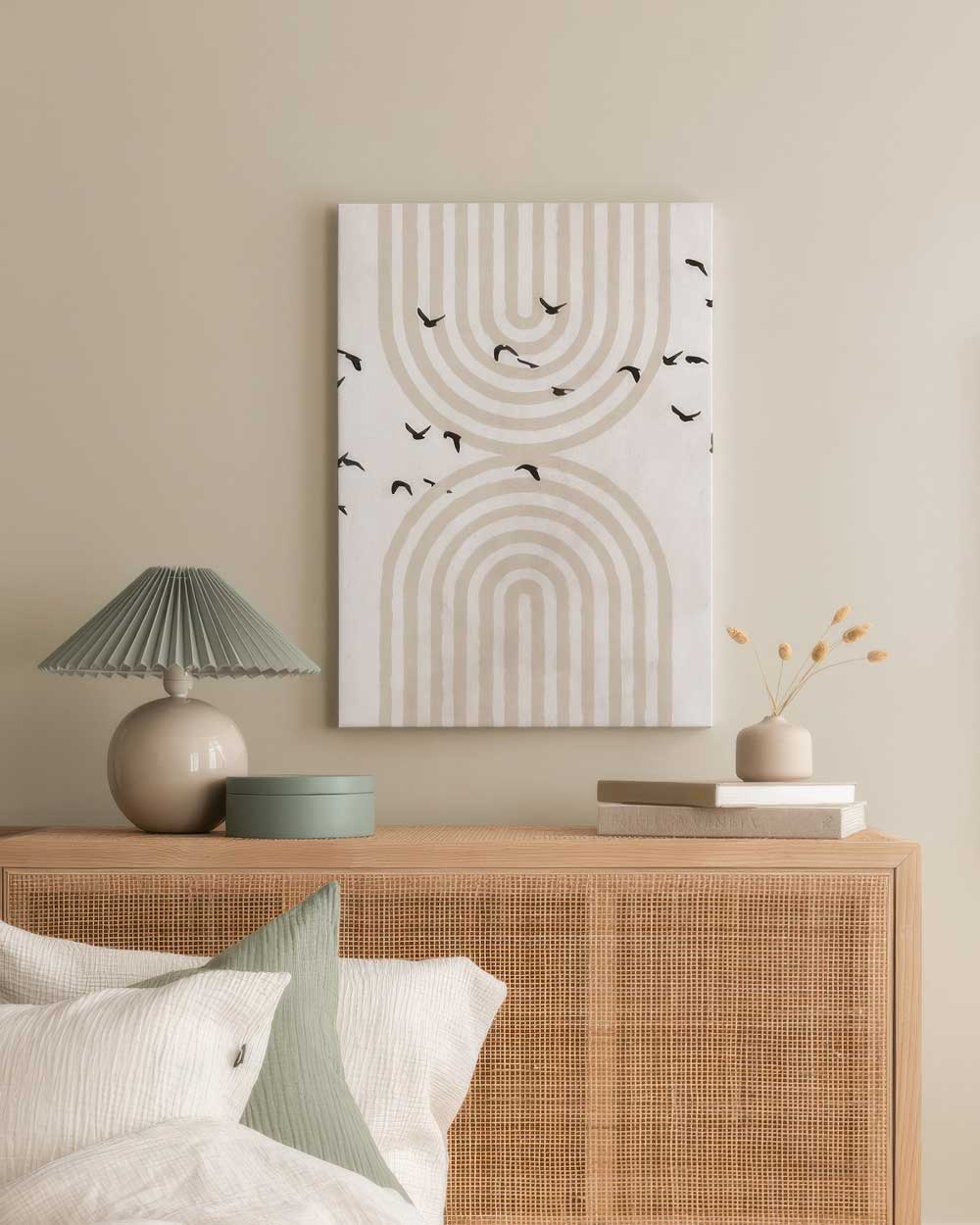 Birds and Arches - xoxo print