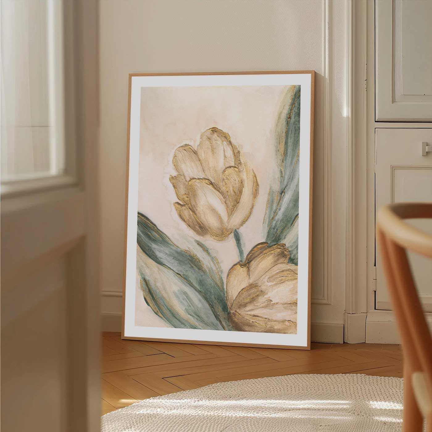 Tranh Golden Touch Flower - xoxo print