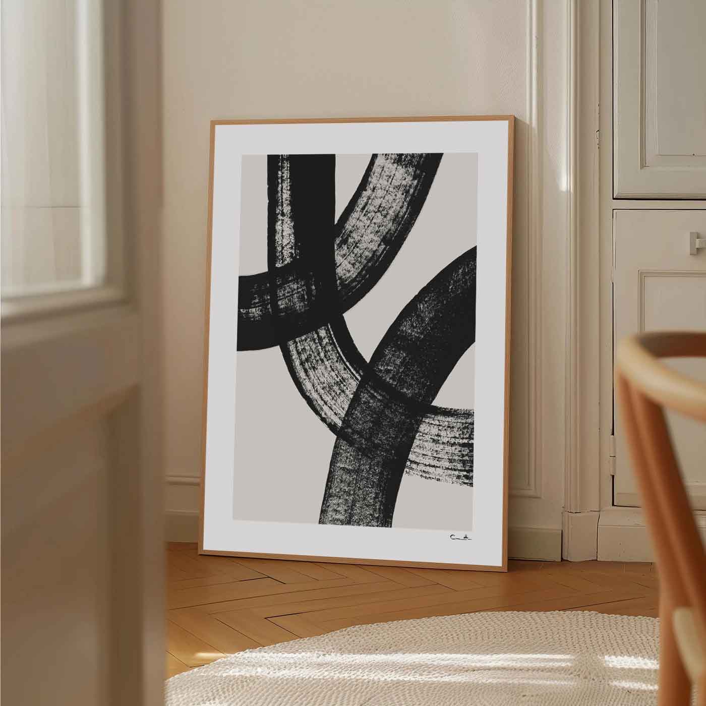 Tranh Brush Strokes - xoxo print