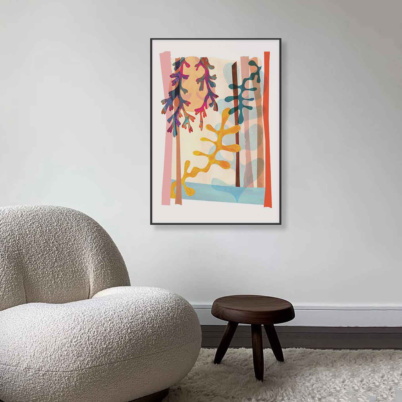 Abstract Seaweed Shapes - xoxo print