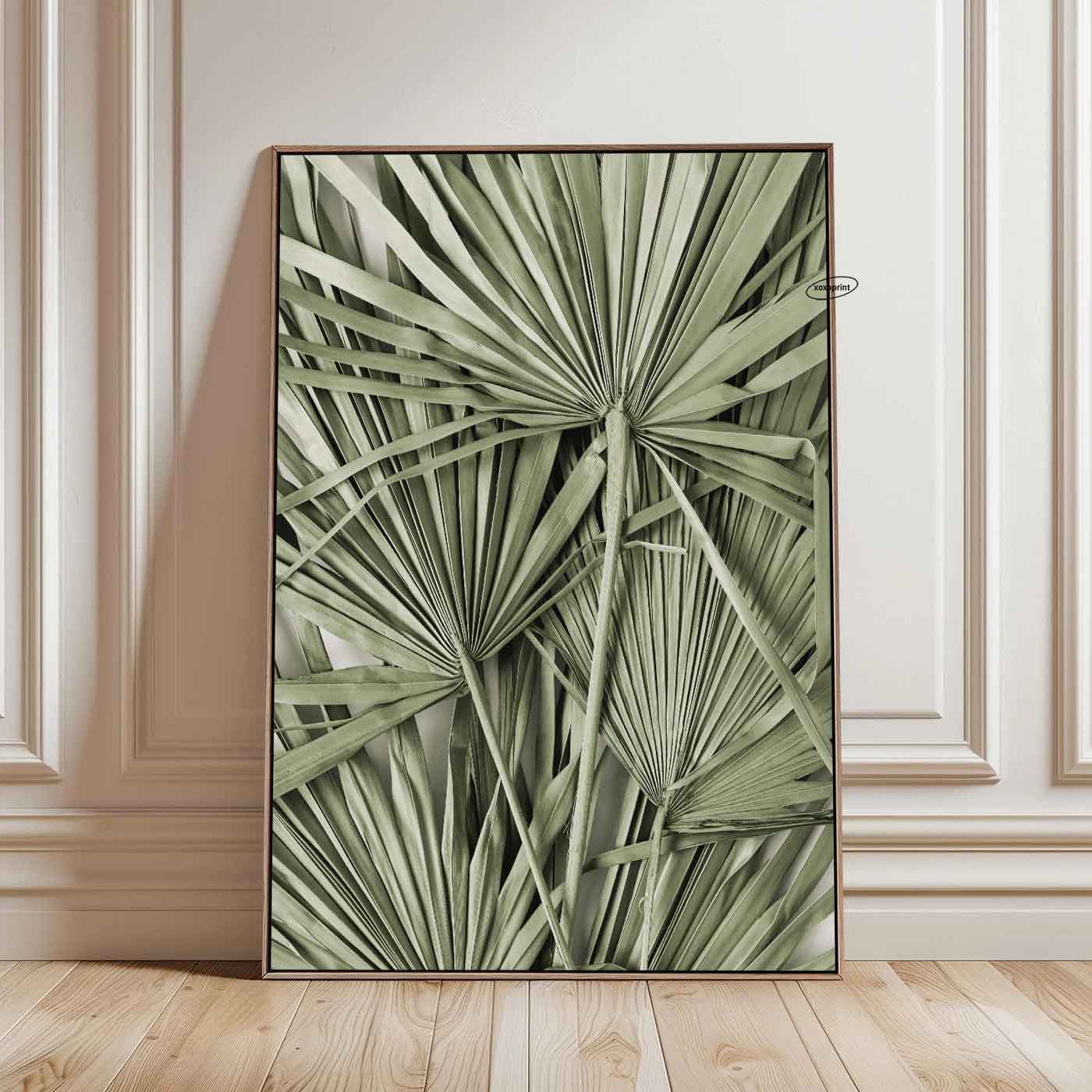 Tranh Green Tropical Leaves - xoxo print